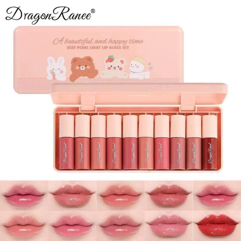 10Pcs Dragon Ranee A Beautiful And Happy Time Sexy Pearl Light Lip ...